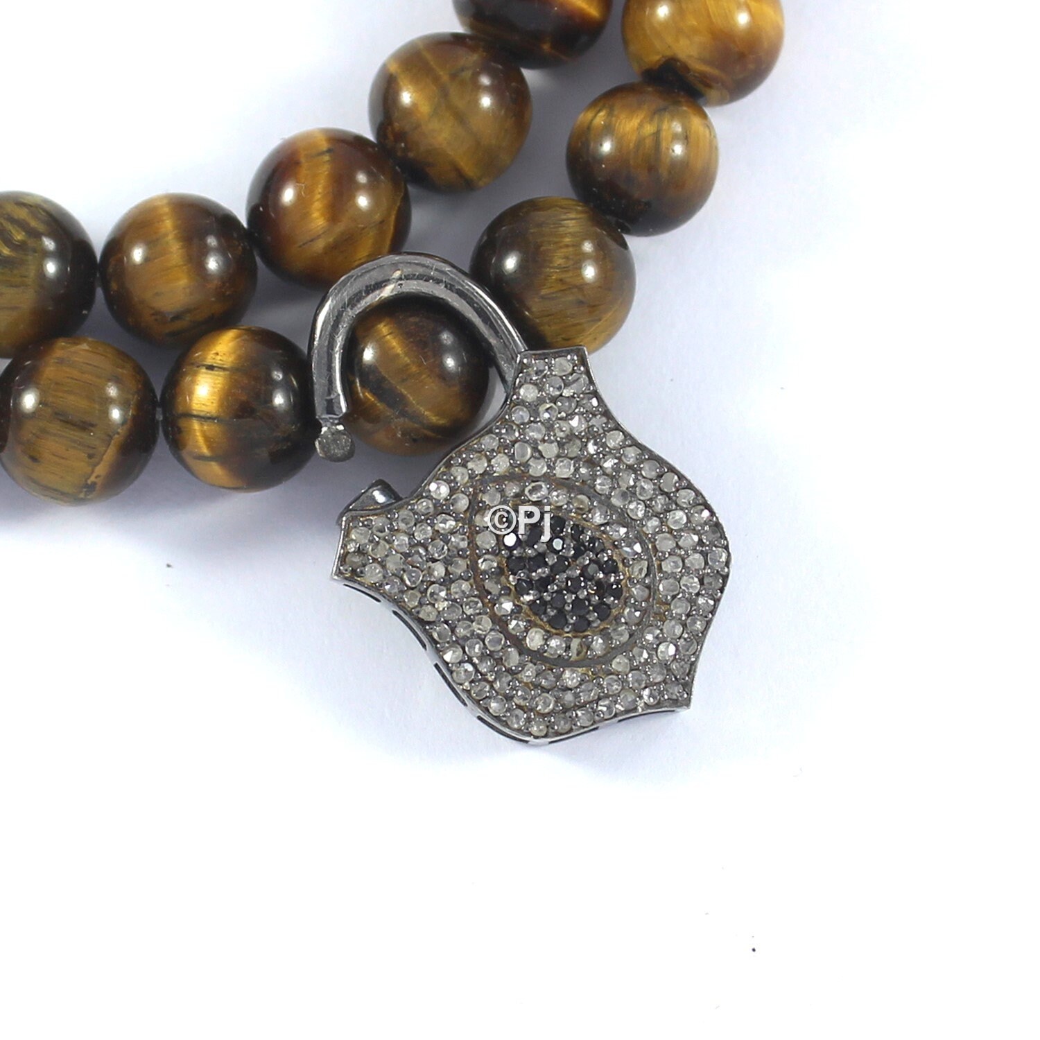 Pave Diamond Lock Lobster Clasp Pave Diamond Lock Finding | Etsy