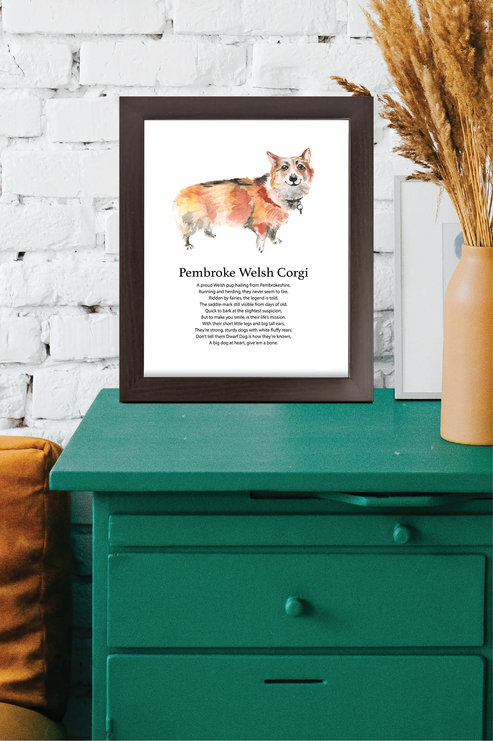 Corgi Poem Print Corgi Lover Gift Pembroke Dog Wall Art - Etsy UK