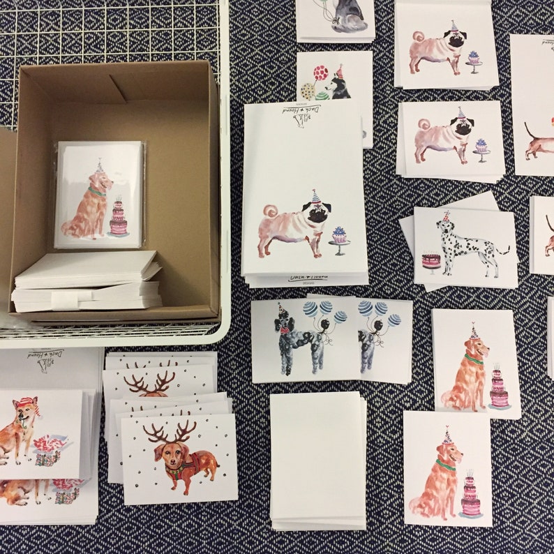 Golden Retriever Birthday Card Pack Dog Lover Gift Greeting | Etsy