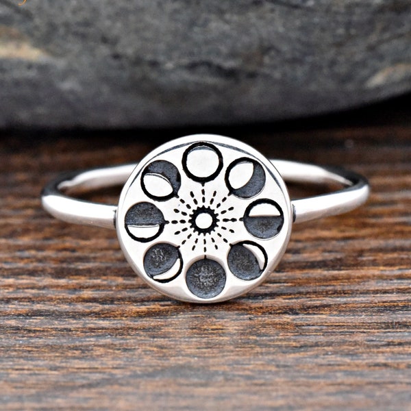 Moon Phase Ring - Etsy
