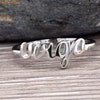 10mm Width Filigree Heart Cut Out Silver Ring Band | Solid 925 Sterling ...