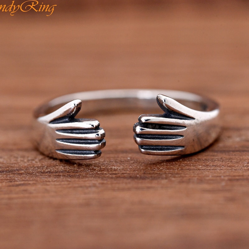 Hug Ring Sterling Silver - Etsy