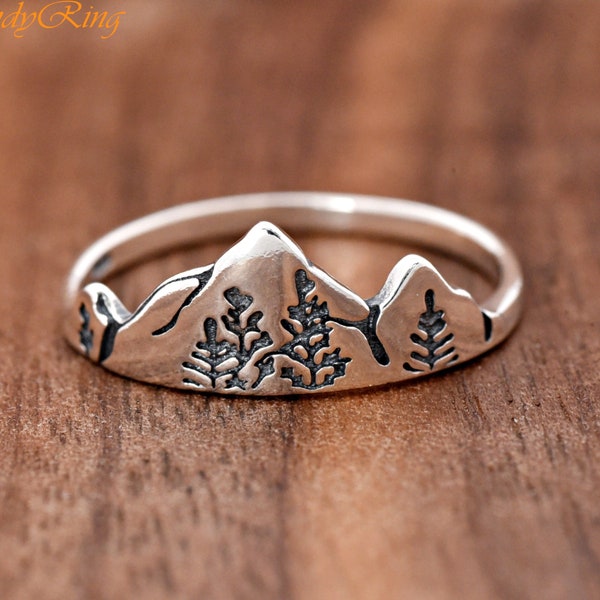 Mountain Range Ring - Etsy