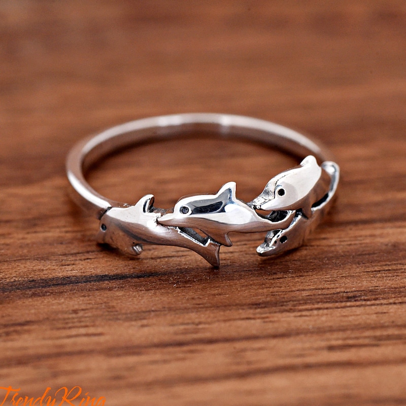 Dolphin Ring - Etsy