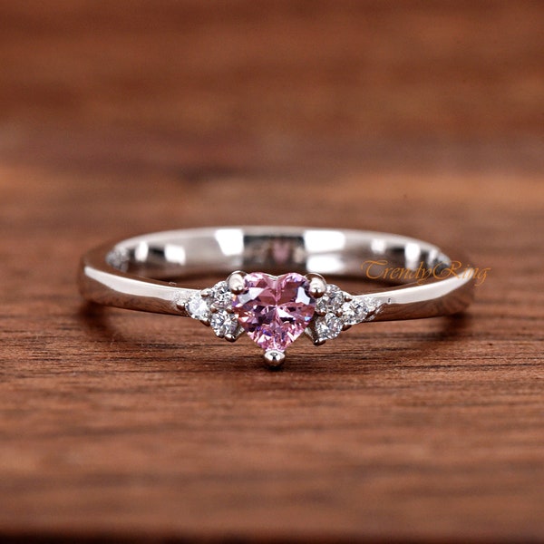 Pink Cz Ring - Etsy