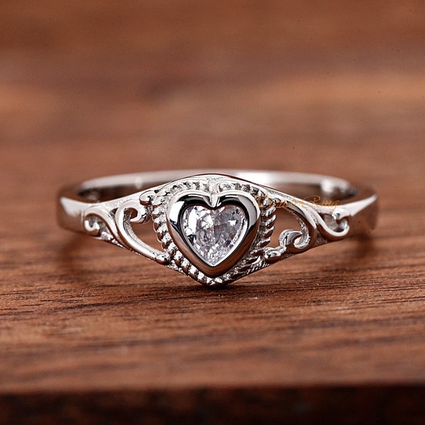 Silver Ring for Girls - Etsy
