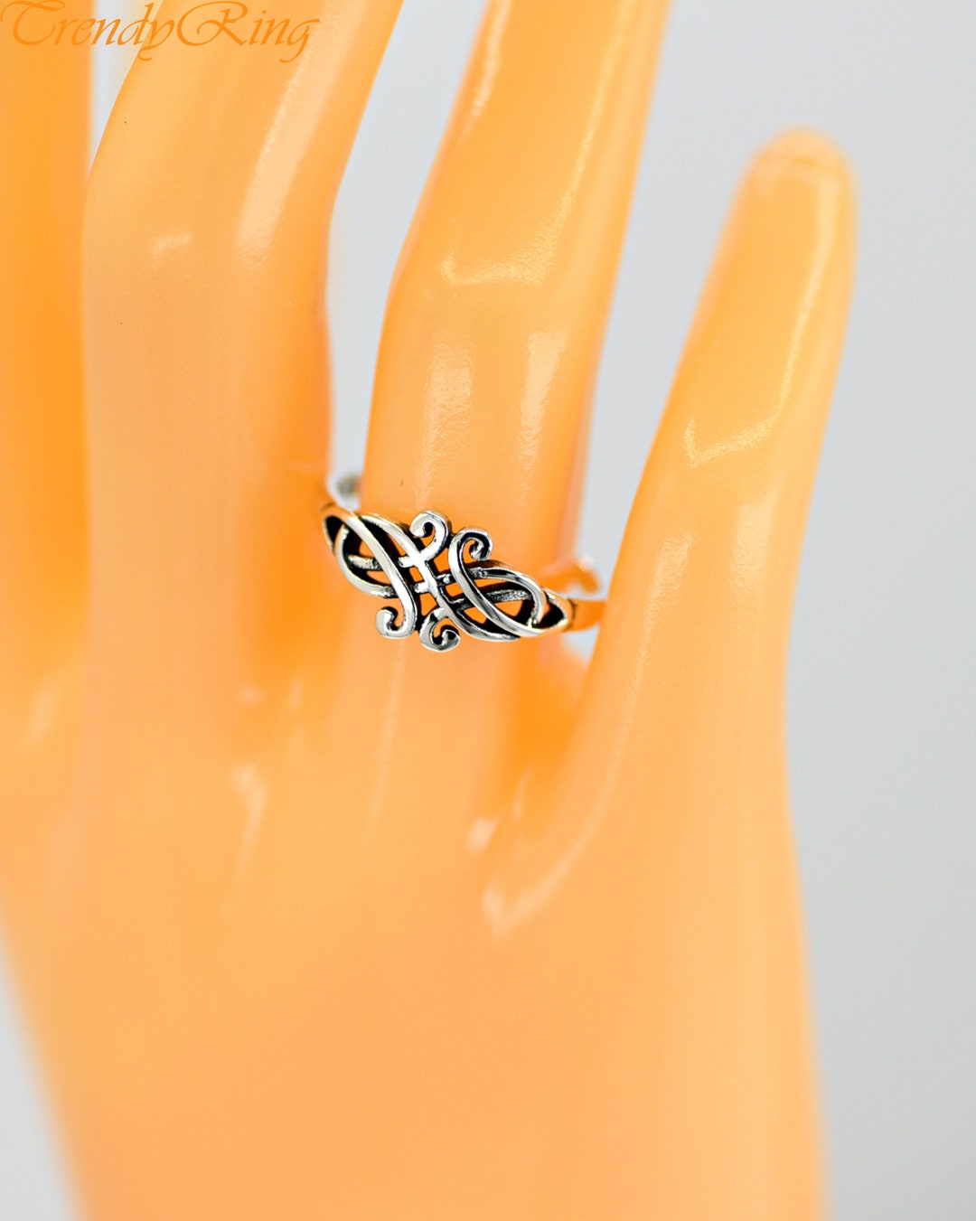 Infinity Celtic Knot Silver Ring, Solid 925 Sterling Silver Celtic ...