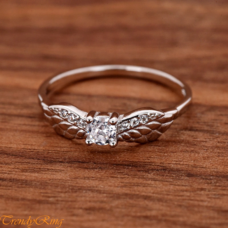 Angel Wings Ring - Etsy