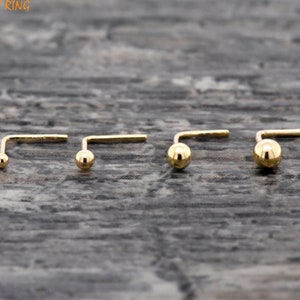 Gold Nose Stud - Etsy