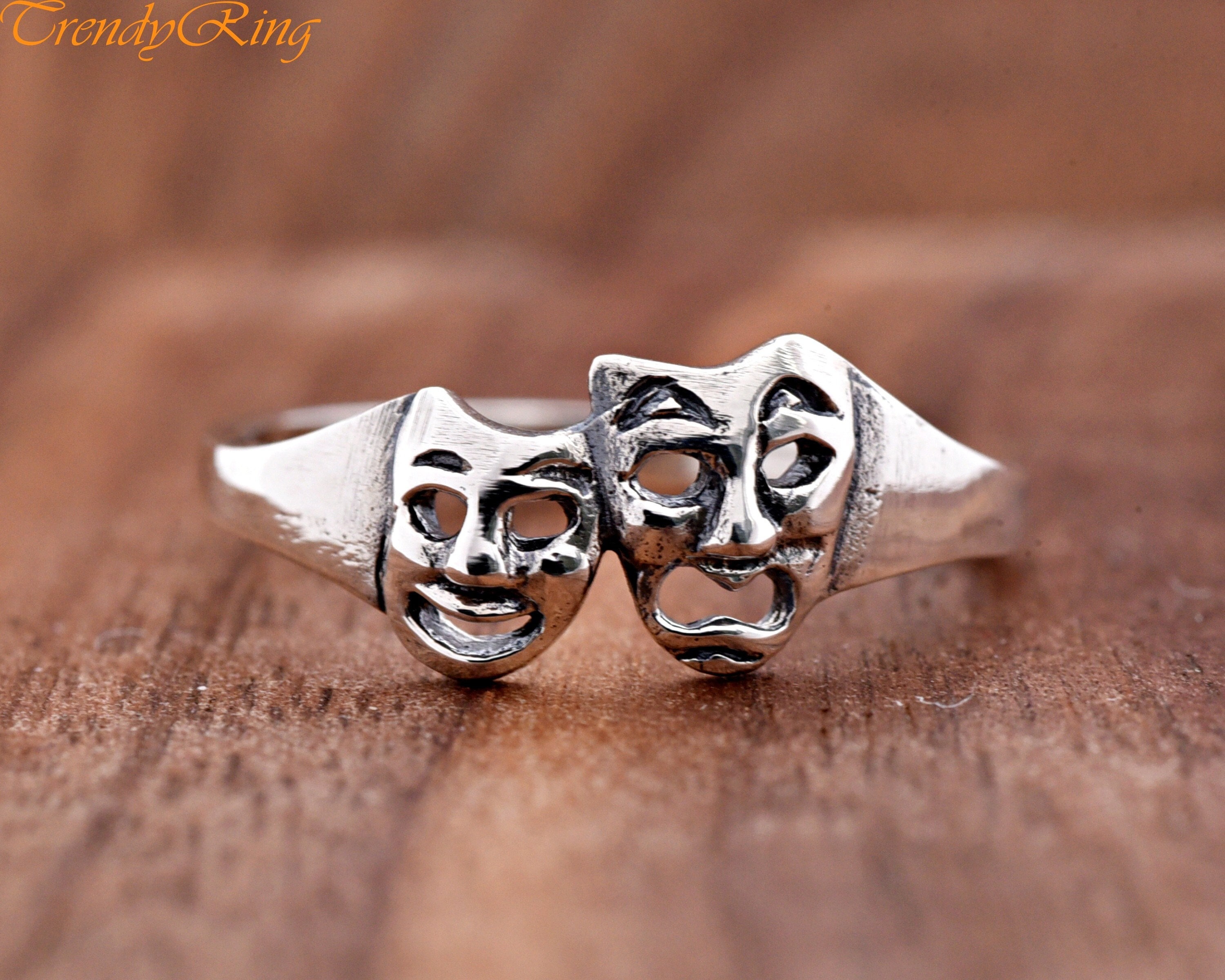Tragedy Mask Ring