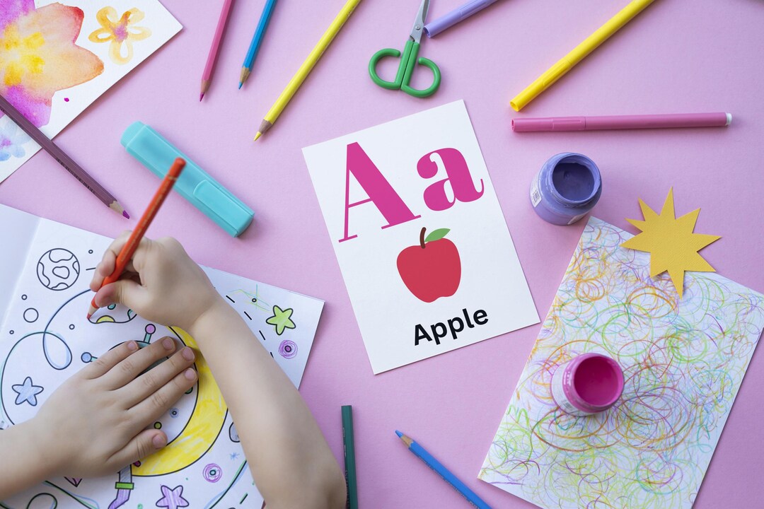 Printable Alphabet Flash Cards for Kids | Colorful ABC Learning Cards ...