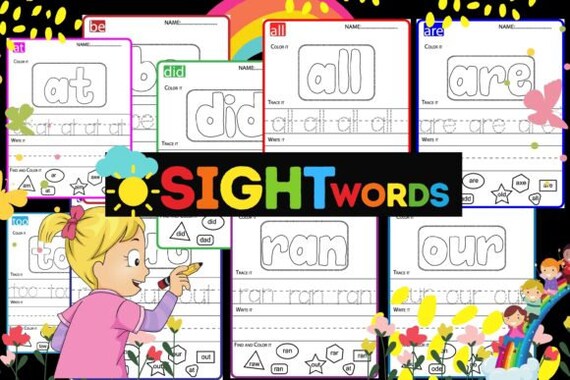 Kindergarten Dolch Sight Words | Etsy