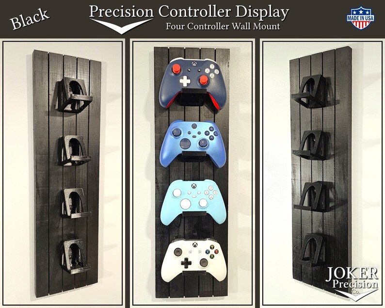 Rustic Black Video Game Controller Display, Holder, Organizer. on ...