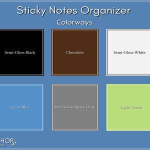 Sticky Note Organizer for 3x3 and 4x4 Note Pads With Pen Holder - Etsy