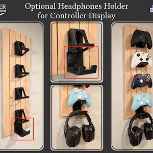 Rustic Black Video Game Controller Display, Holder, Organizer. on ...