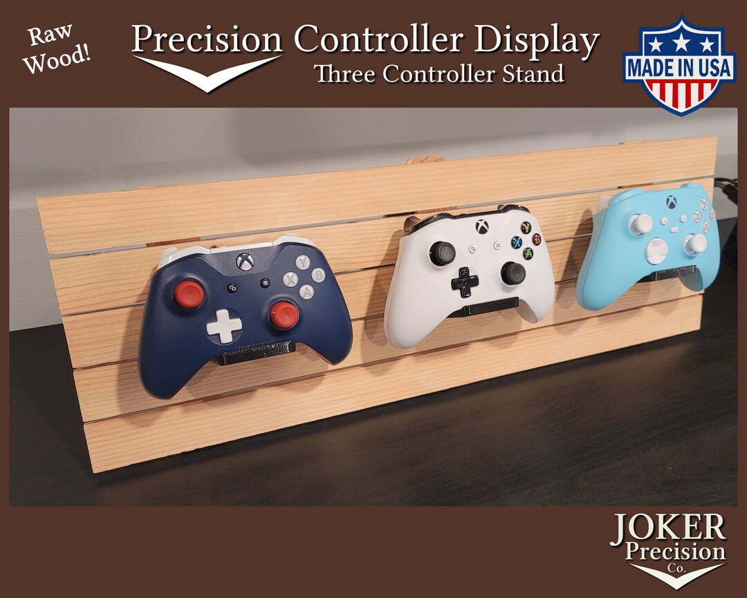 Rustic Raw Wood Video Game Controller Display Organizer - Etsy