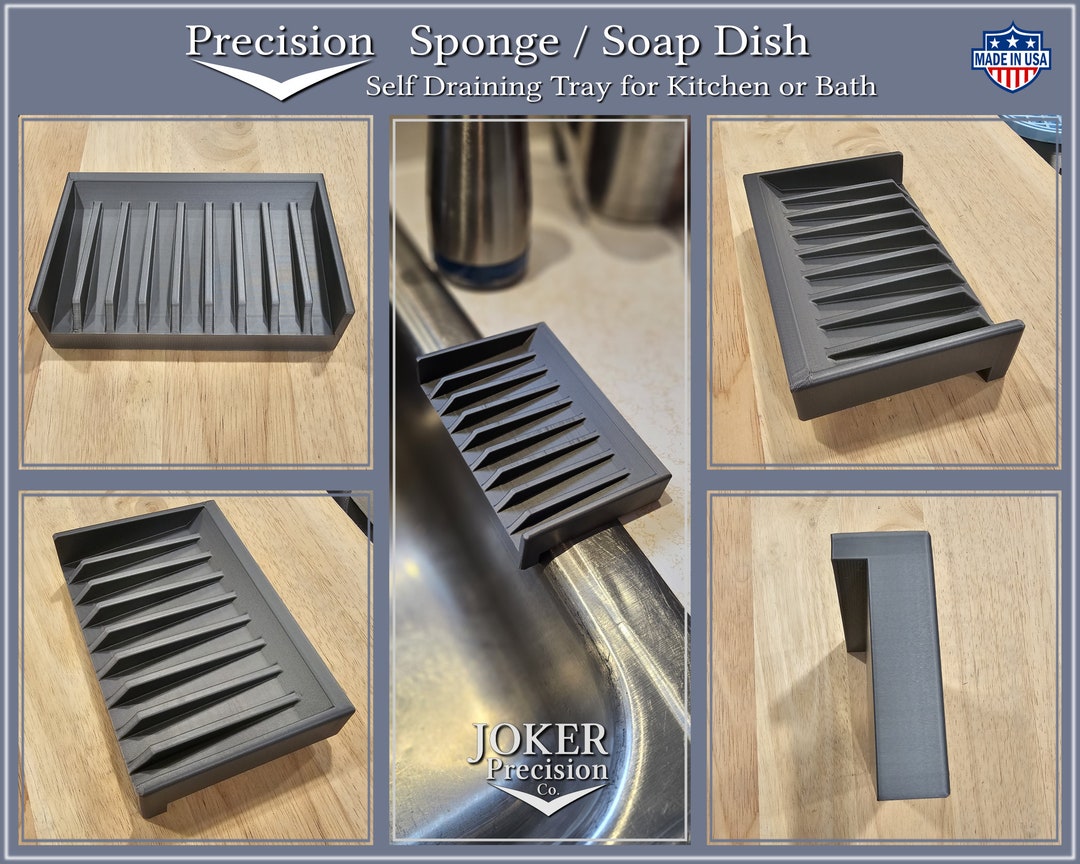 Sponge Dish - Soap Dish - Sponge Caddie - Sink Dish - Kitchen or Bath ...