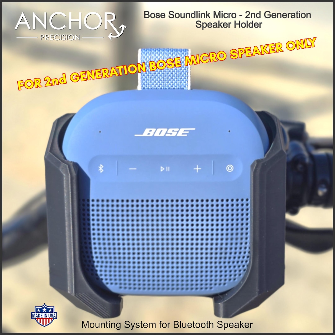 BOSE Soundlink Micro 2nd Generation | Friction Fit | Bluetooth Speaker ...