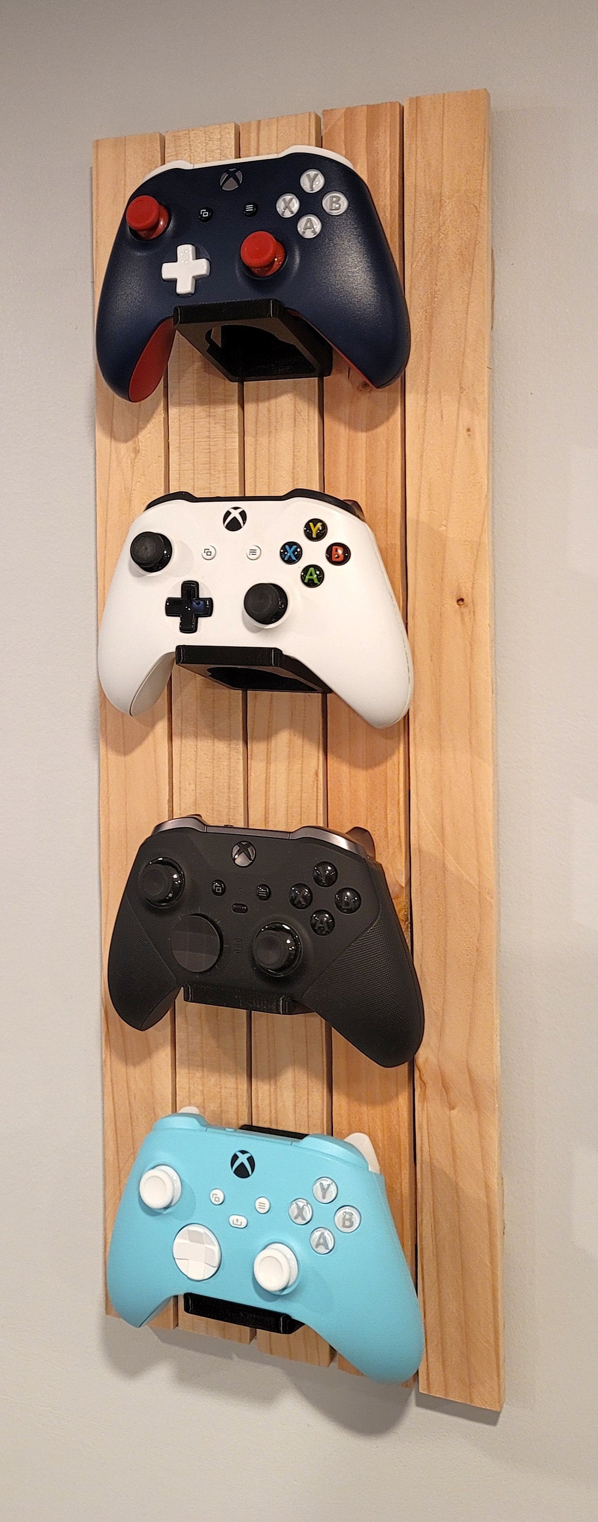 Rustic Raw Wood Video Game Controller Display Organizer - Etsy