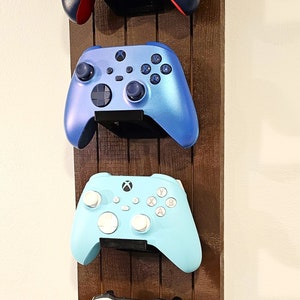 Rustic Brown/black Video Game Controller Display, Holder, Organizer ...