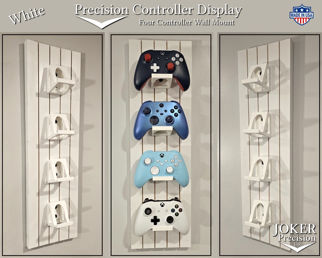 New Rustic White Video Game Controller Display, Holder, Organizer. on ...