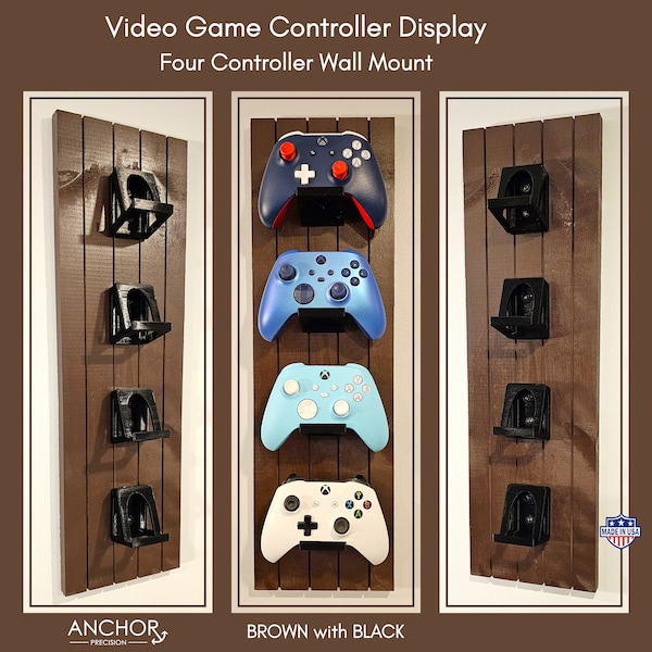 Wooden Video Game Controller Holder - Etsy