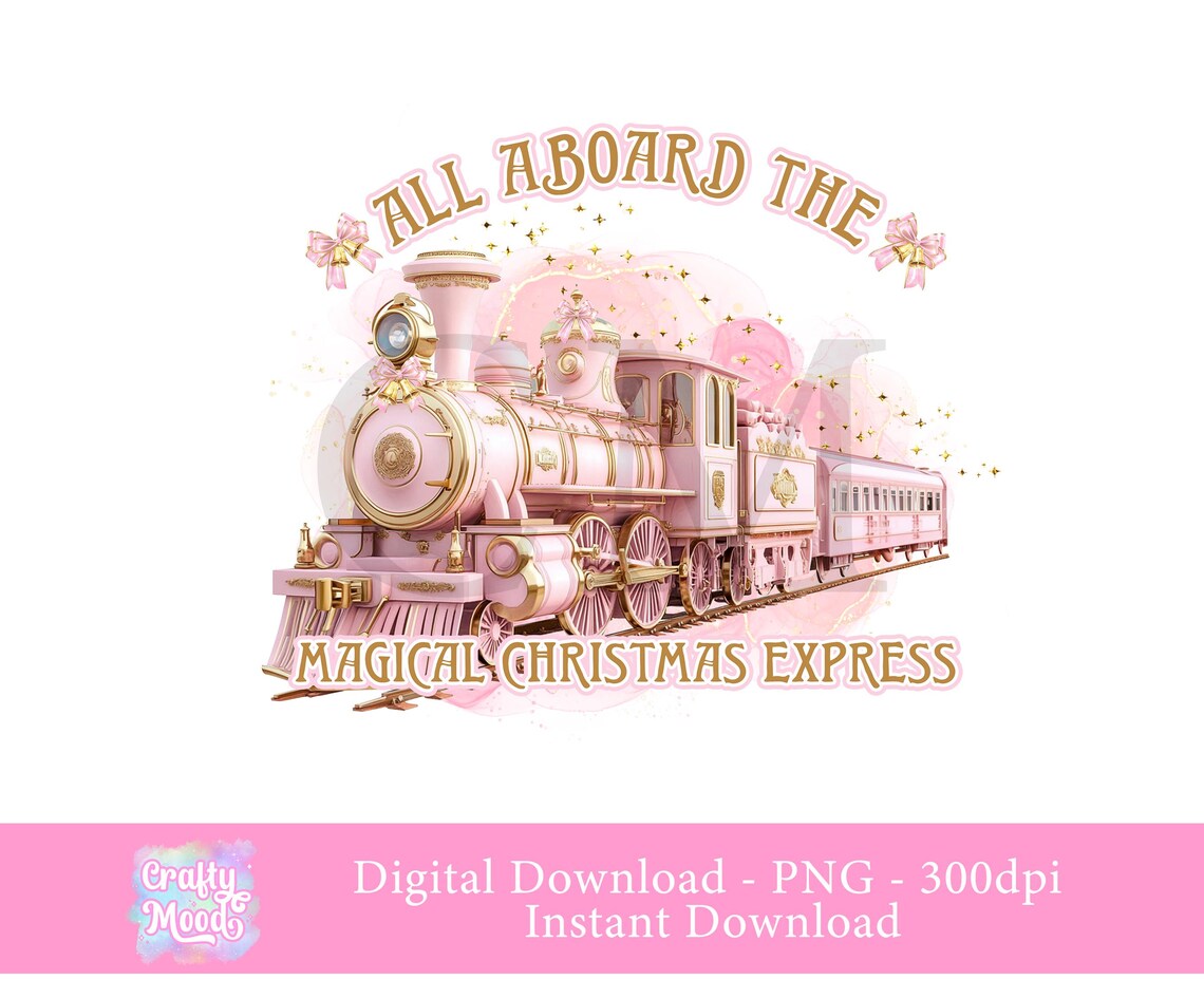 Polar Express Clipart, 2024 Christmas Train, Christmas Clipart ...