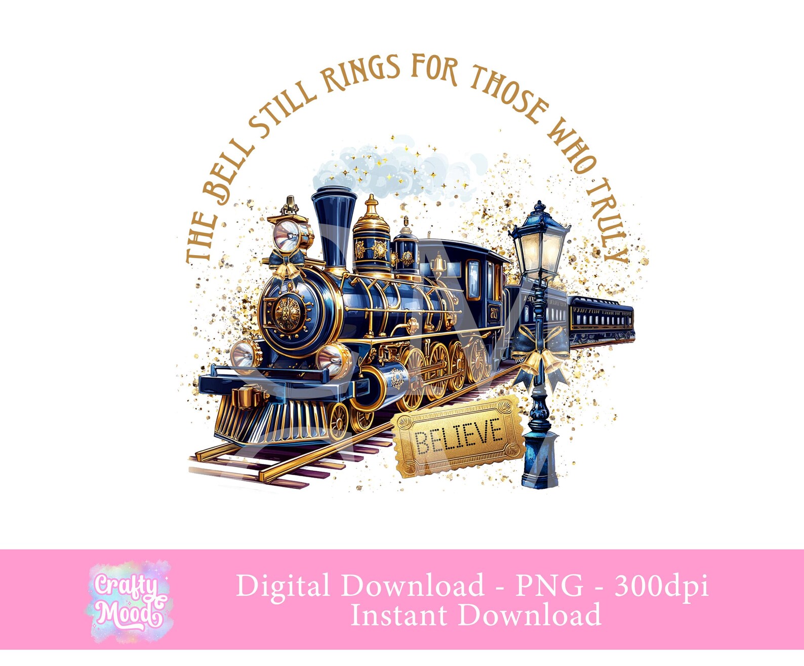 Polar Express Clipart, 2024 Christmas Train, Christmas Clipart ...