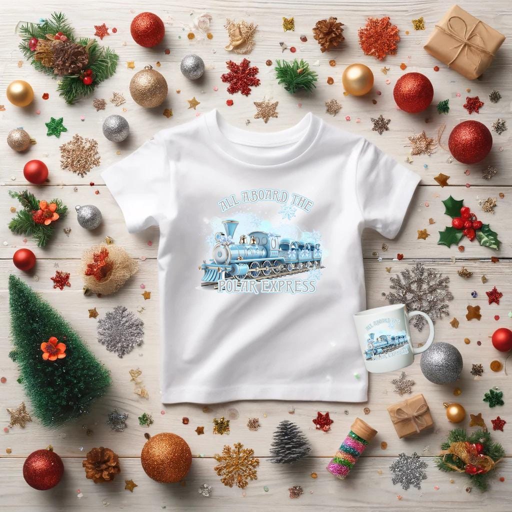 Polar Express Clipart, 2024 Christmas Train, Christmas Clipart ...