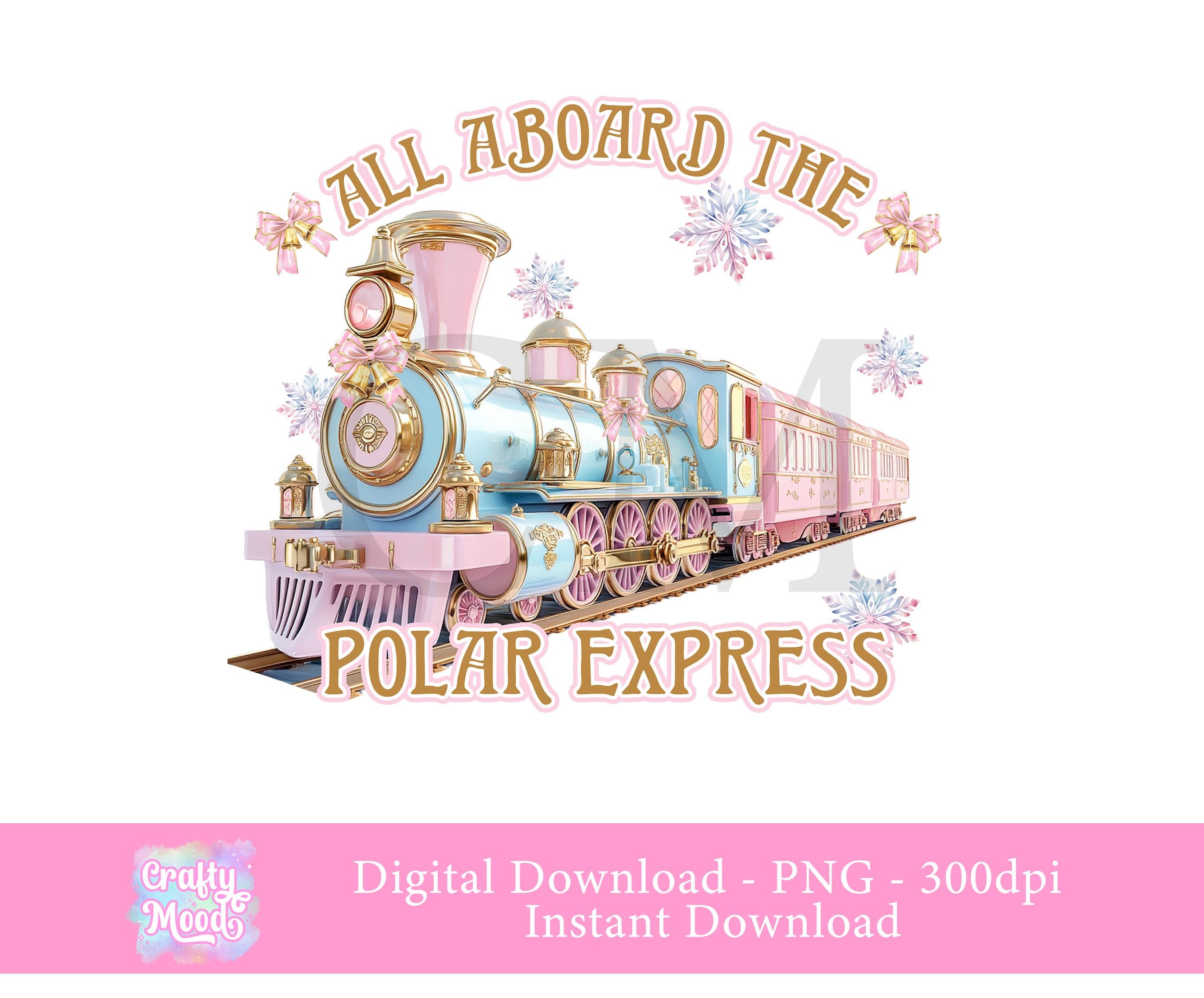 Polar Express Clipart, 2024 Christmas Train, Christmas Clipart ...