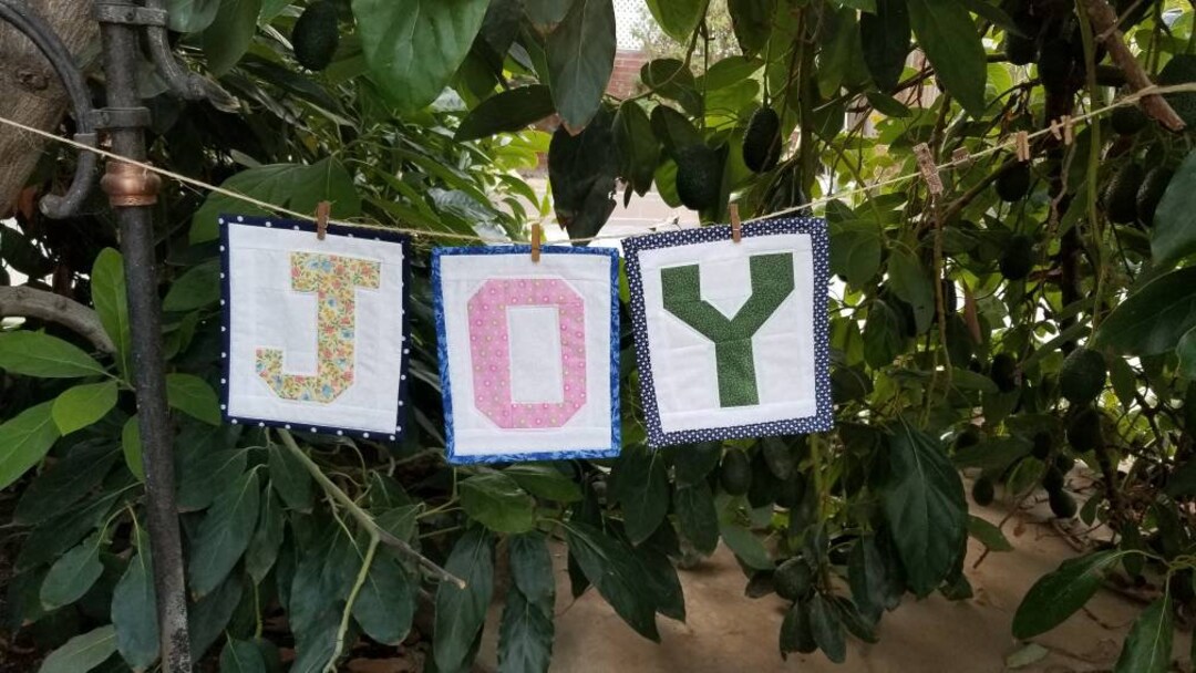 Quilted Alphabet Letter Banner, Nursery Decor, Fabric Initial - Etsy