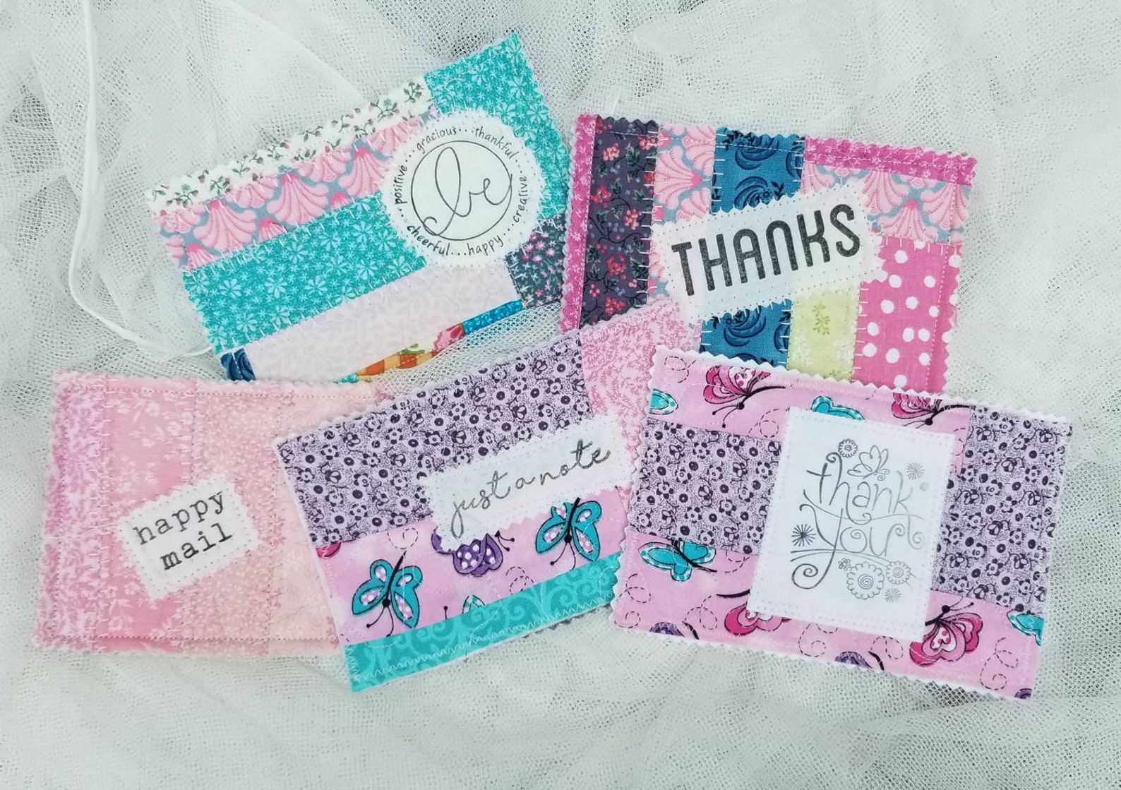 Quilted Fabric Postcards Ready to Mail to That Special Someone With ...
