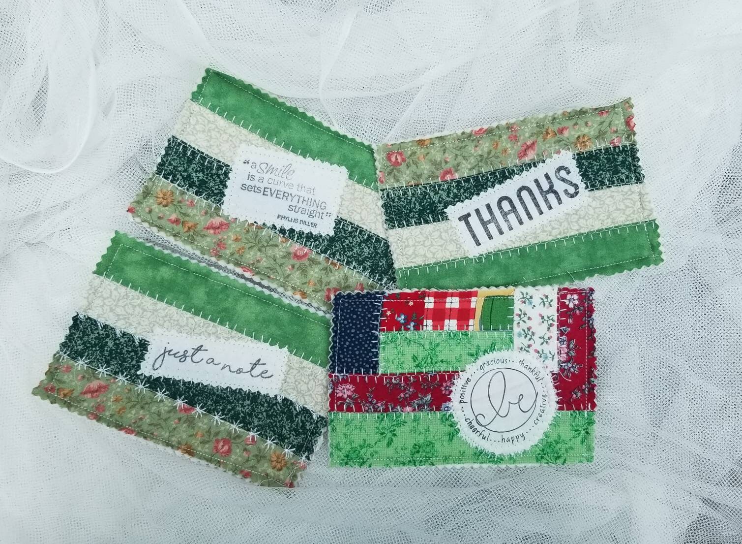 Quilted Fabric Postcards Ready to Mail to That Special Someone With ...
