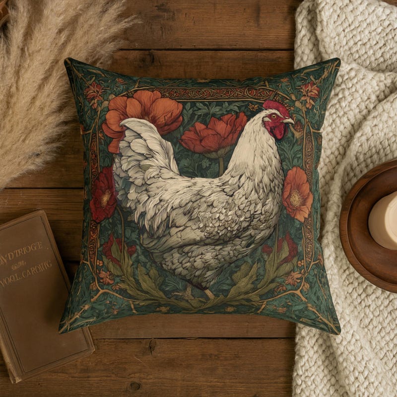 Chicken Throw Pillow - Etsy