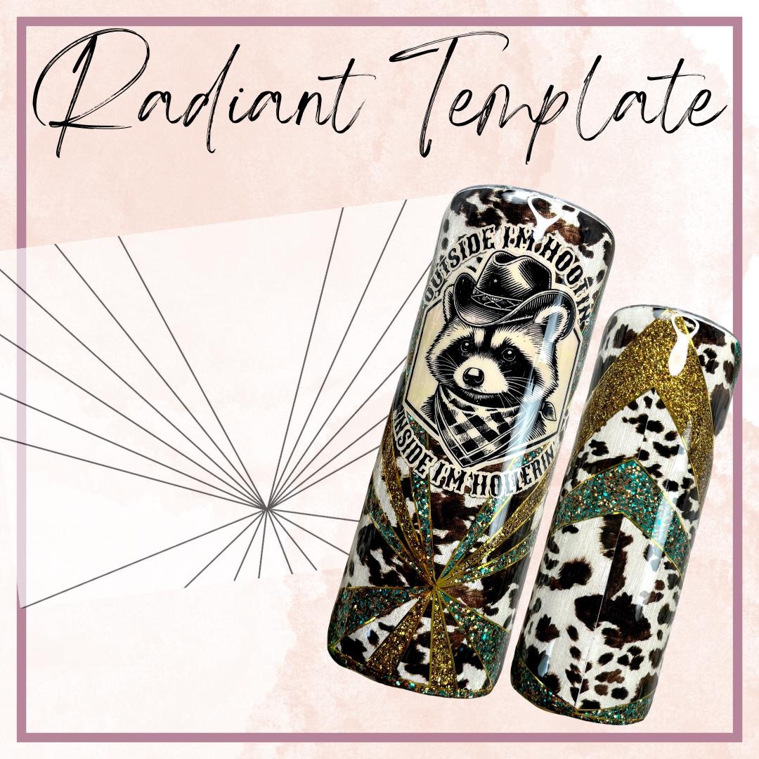 Radiant 30oz Straight Tumbler Wrap SVG Cut File - Etsy