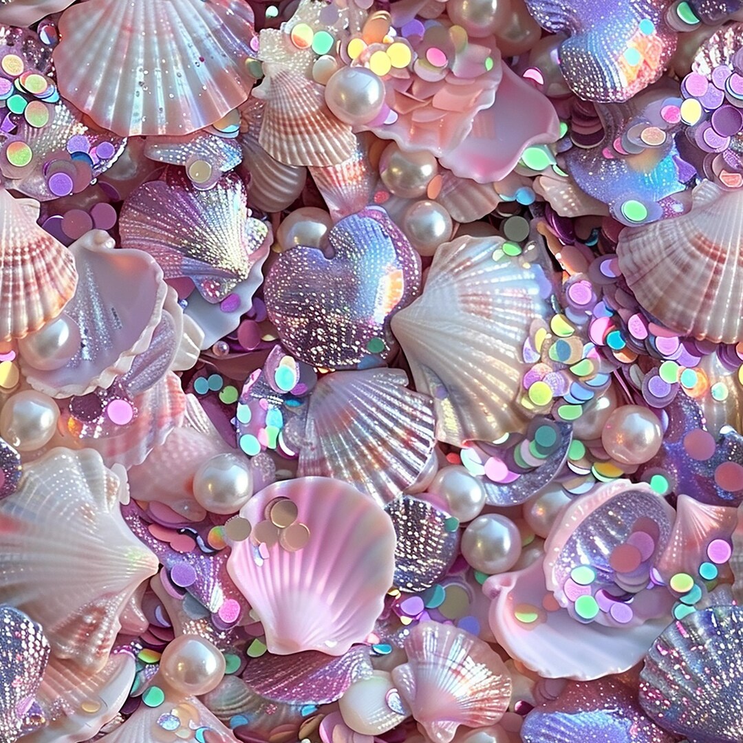 Shells Patterned Vinyl Sheet - Etsy