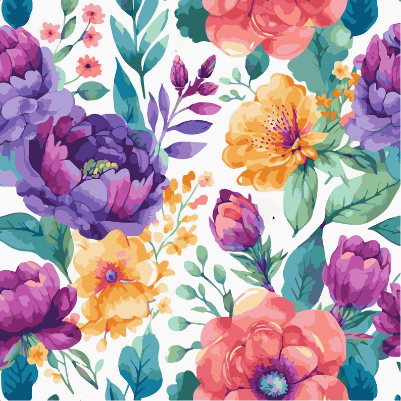 Watercolor Purple Patterned Vinyl - Etsy