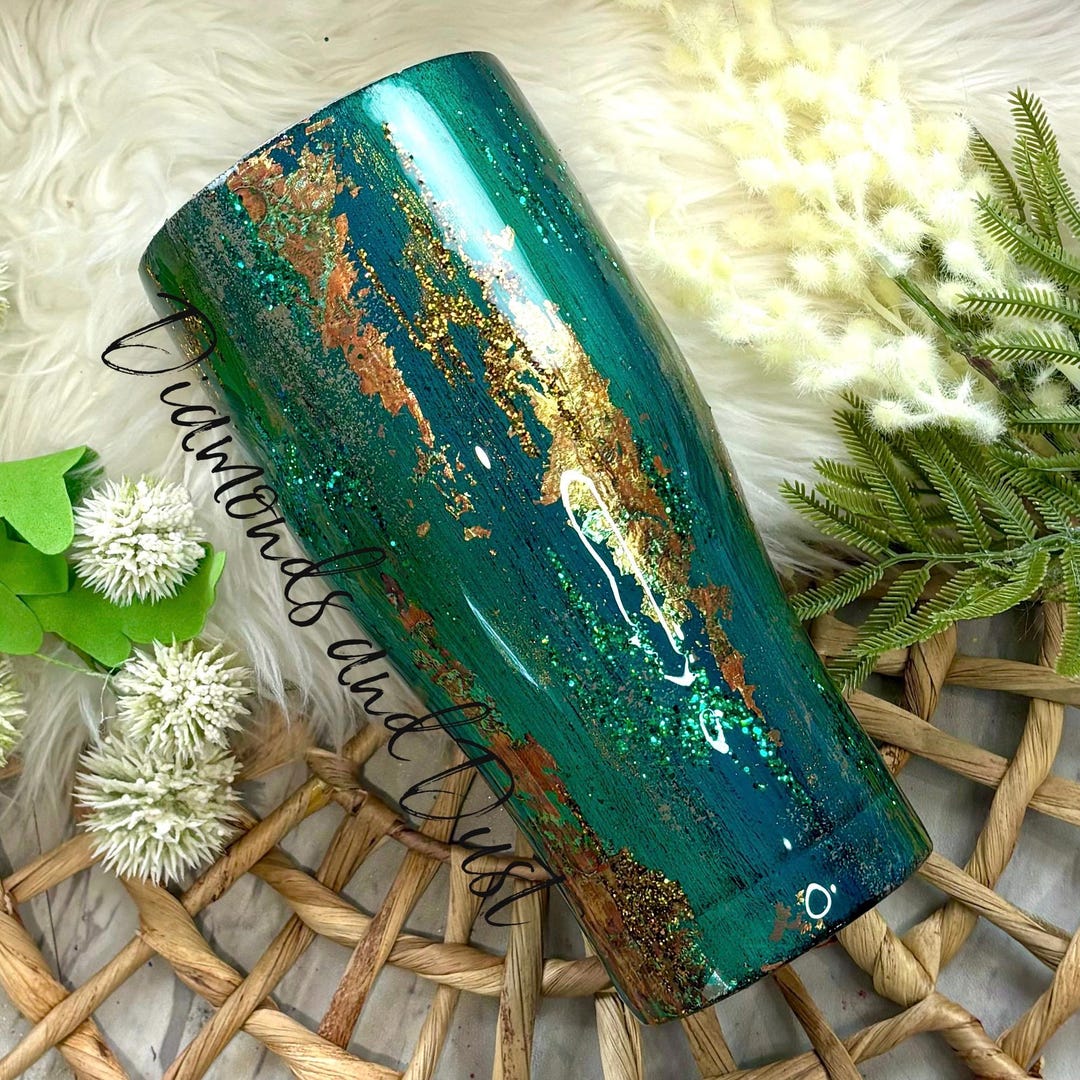 Rustic With Glitter 30 Oz Stainless Steel Tumbler - Etsy
