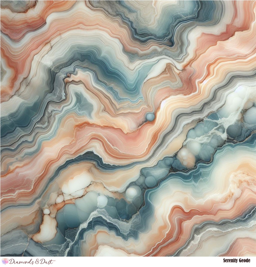 Serenity Geode Patterned Vinyl - Etsy