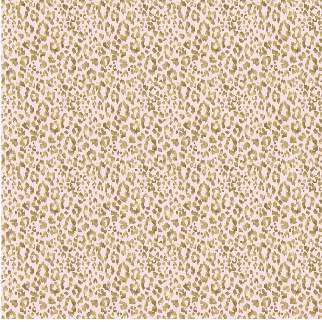 Pink and Gold Leopard Patterned Vinyl - Etsy
