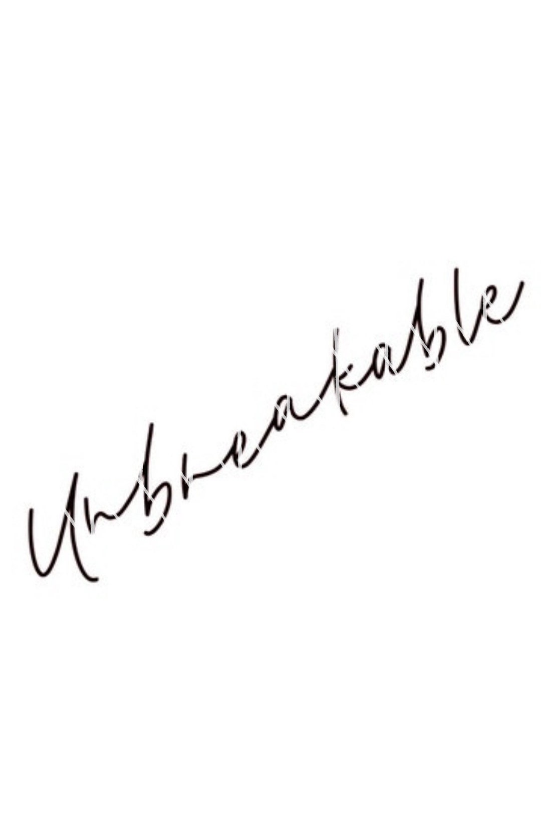 Unbreakable Handlettered SVG - Etsy