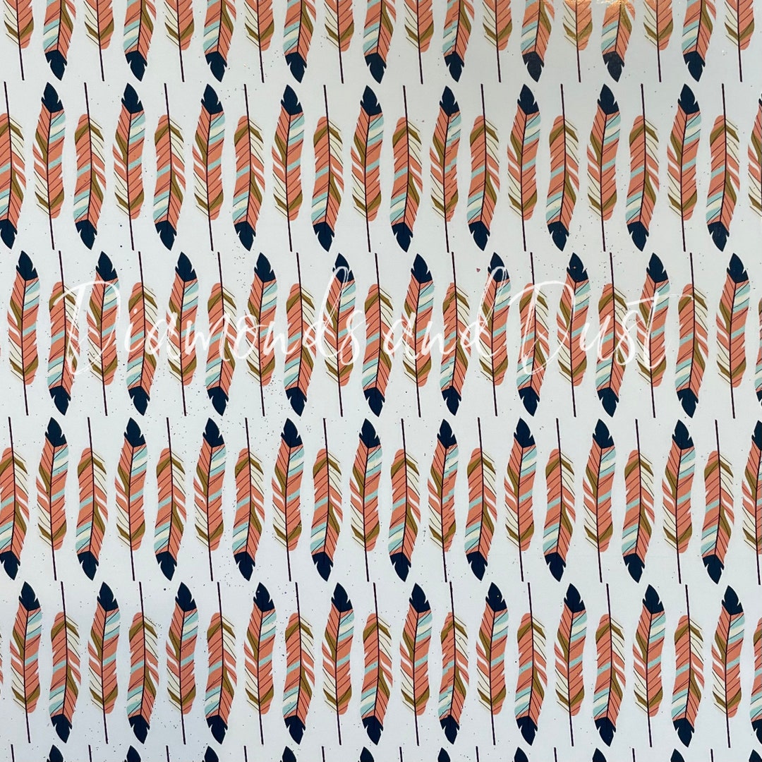 Feathers 1 Small Patterned Vinyl - Etsy