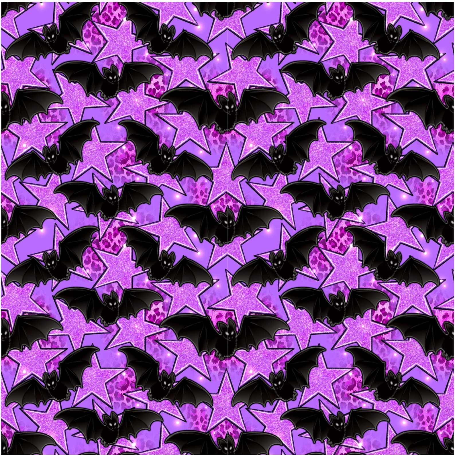 Bats and Stars Patterned Vinyl - Etsy