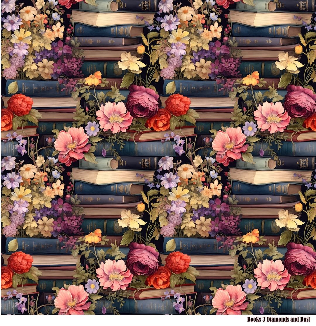 Books 3 Patterned Vinyl - Etsy