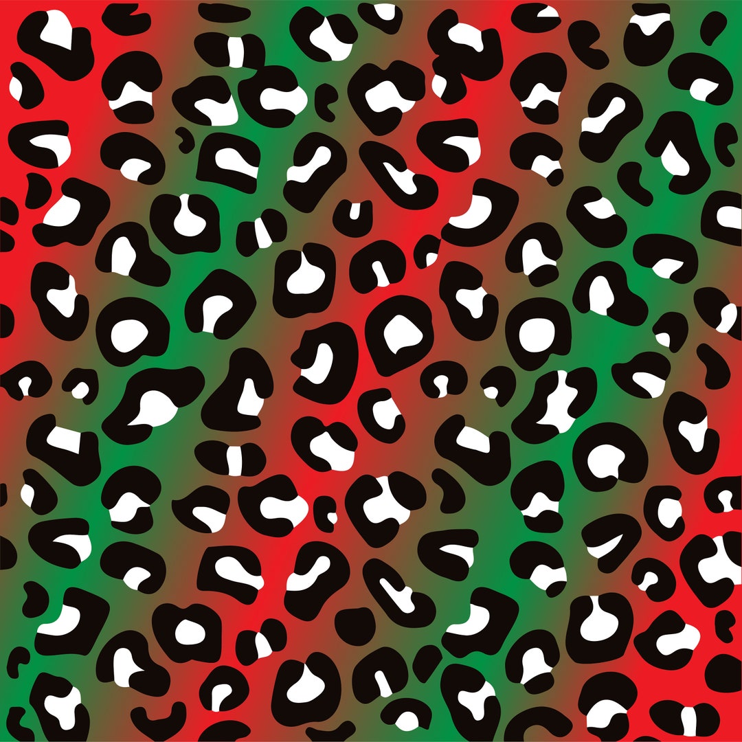 Christmas Leopard 2 Patterned Vinyl - Etsy