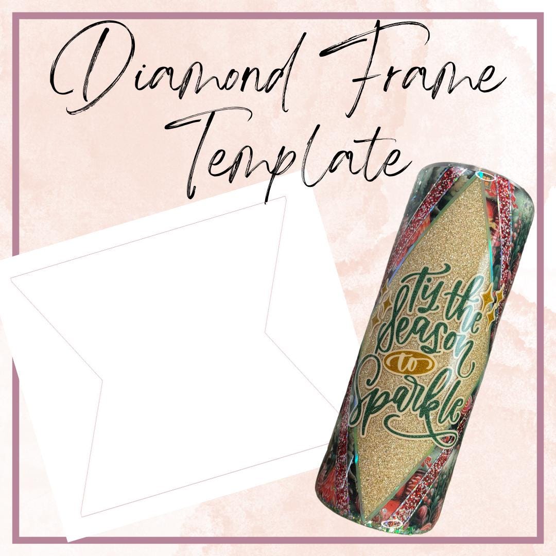 Hogg 20 Skinny Straight Diamond Frame SVG Cut File - Etsy