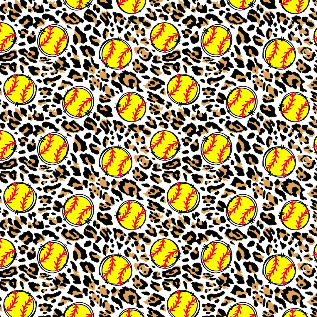 Leopard Softball Patterned Vinyl - Etsy