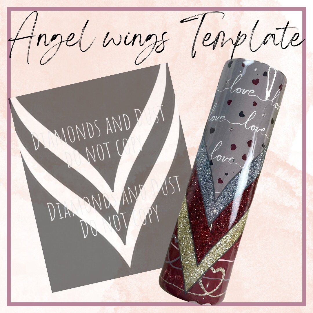 24 Plump Angel Wings Wrap SVG Cut File - Etsy
