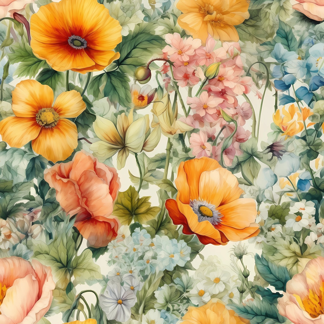 Beautiful Floral 12 Patterned Vinyl Sheet - Etsy