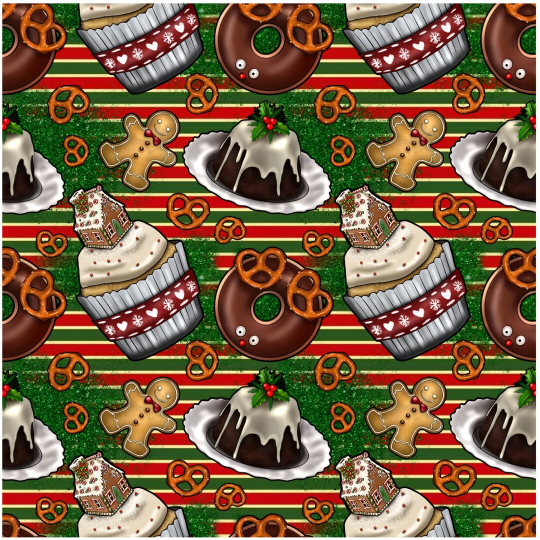 Christmas Cake Patterned Vinyl - Etsy